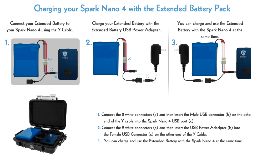 Spark Nano 4.0 GPS Extended Battery Diagram - BrickHouse Security ...