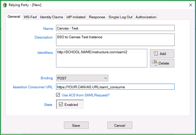 Configure Canvas with PortalGuard for Single Sign-On - PortalGuard Support