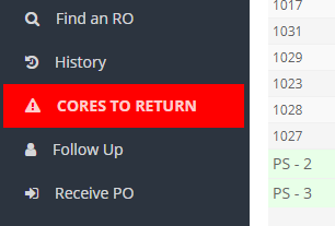 Core Returns - Support Center